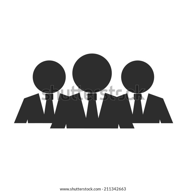 Team Management Black Icon Stock Vector (Royalty Free) 211342663 ...