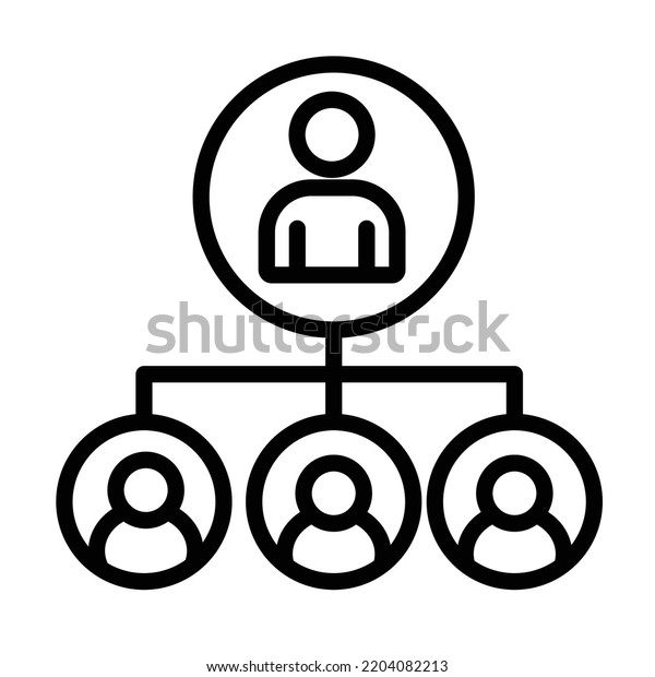 Team Management Bold Outline Vector Icons Stock Vector (Royalty Free ...