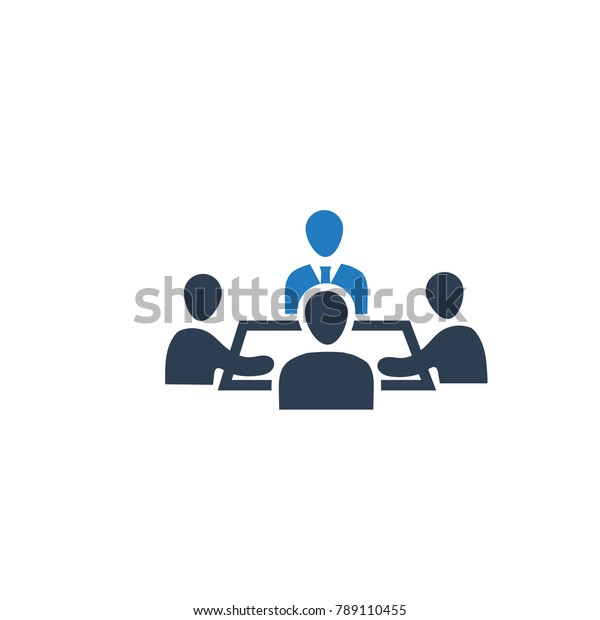 Team Meeting Icon Stock Vector (Royalty Free) 789110455 | Shutterstock