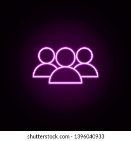 Team Neon Icon Elements Hockey Set Stock Vector (Royalty Free ...