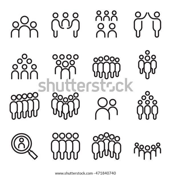 Team People Group Human Staff Icon Stock Vector (Royalty Free ...