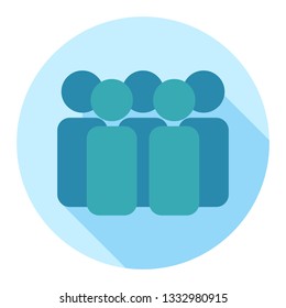 Team People Icon Flat Design Vector Stock Vector (Royalty Free ...