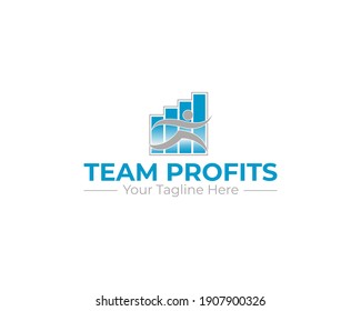 Team Profit Vector Logo Design Stock Vector (Royalty Free) 1907900326 ...