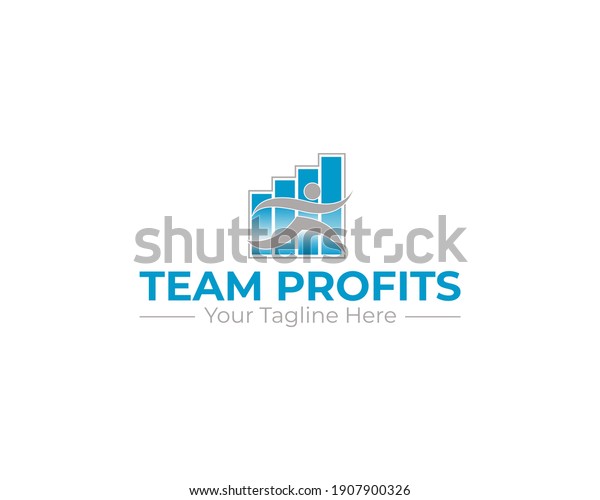 Team Profit Vector Logo Design Stock Vector (Royalty Free) 1907900326 ...