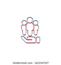 Teamwork People Friendship Vector Logo Design Stock Vector (Royalty ...