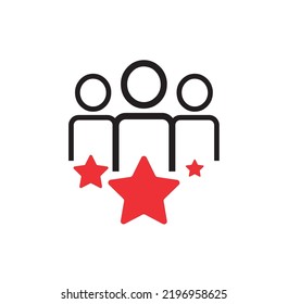 Team Report Icon On White Background Stock Vector (Royalty Free ...