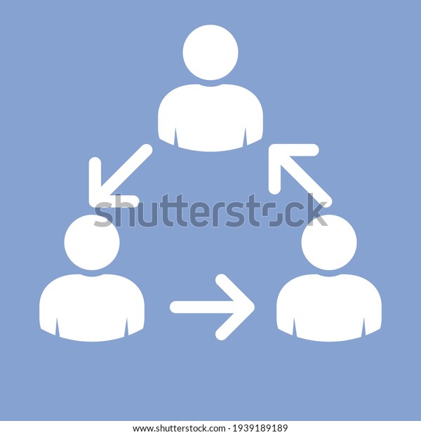 Team Responsibility Interchangeability Staff Rotation Teamwork Stock ...