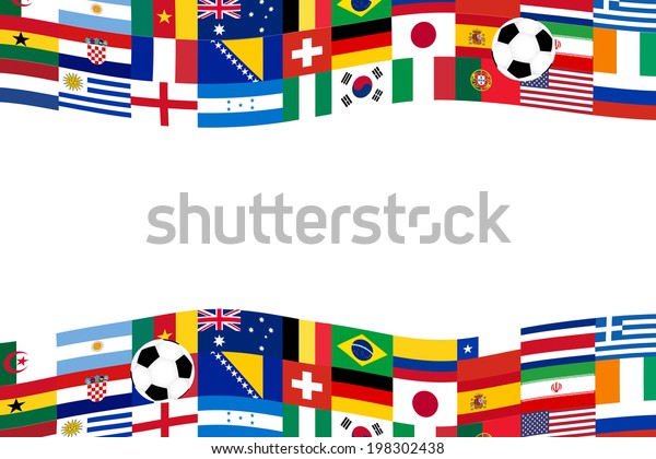 Team Soccer Flag Banner Stock Vector (Royalty Free) 198302438 ...