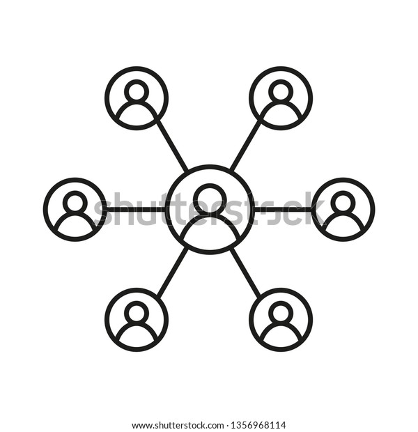 Team Social Network Working Concept Human Stock Vector (Royalty Free ...