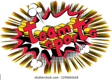 Team Sports Vector Illustrated Comic Book Stock Vector (Royalty Free ...