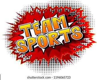 Team Sports Vector Illustrated Comic Book Stock Vector (Royalty Free ...