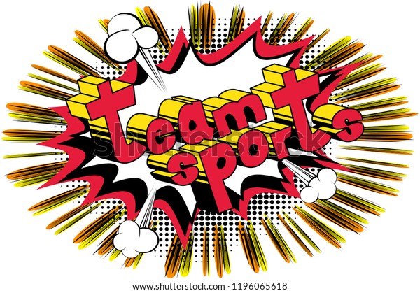 Team Sports Vector Illustrated Comic Book Stock Vector (Royalty Free ...