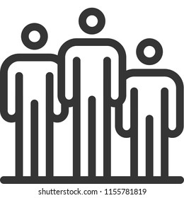 Team Stick Figures Bold Line Stick Stock Vector (Royalty Free ...