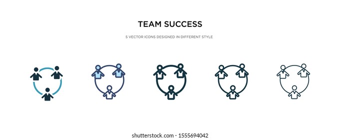 Team Success Icon Different Style Vector Stock Vector (Royalty Free ...