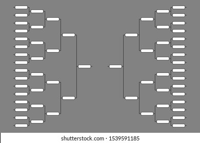 Team Tournament Bracket Play Off Template Stock Vector (Royalty Free ...
