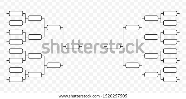 Team Tournament Bracket Play Off Template Stock Vector (Royalty Free ...