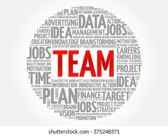 Team Word Cloud Business Concept Stock Vector (Royalty Free) 375248371 ...