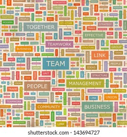 Team Word Cloud Concept Illustration Stock Vector (Royalty Free ...
