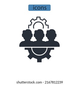 Team Work Icons Symbol Vector Elements Stock Vector (Royalty Free ...