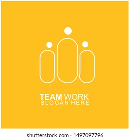 Team Work Logo Design Together Modern Stock Vector (Royalty Free ...