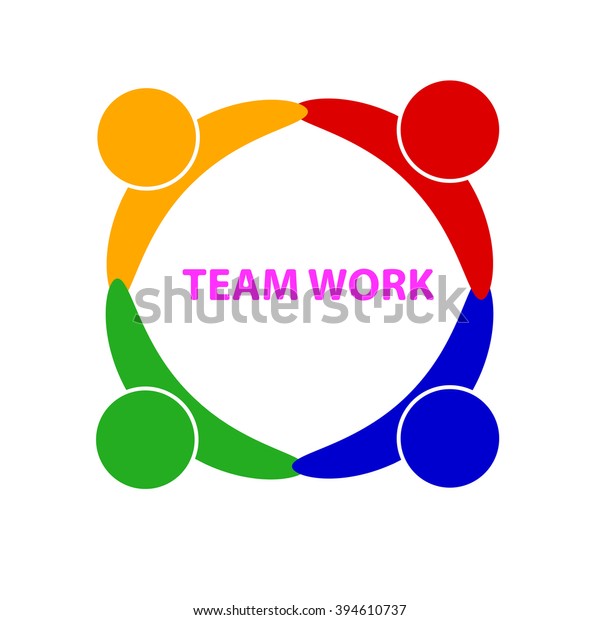 Team Work Symbol Stock Vector (Royalty Free) 394610737 | Shutterstock