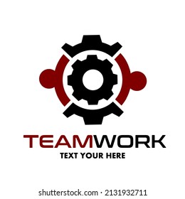 Team Work Vector Logo Template This Stock Vector (Royalty Free ...