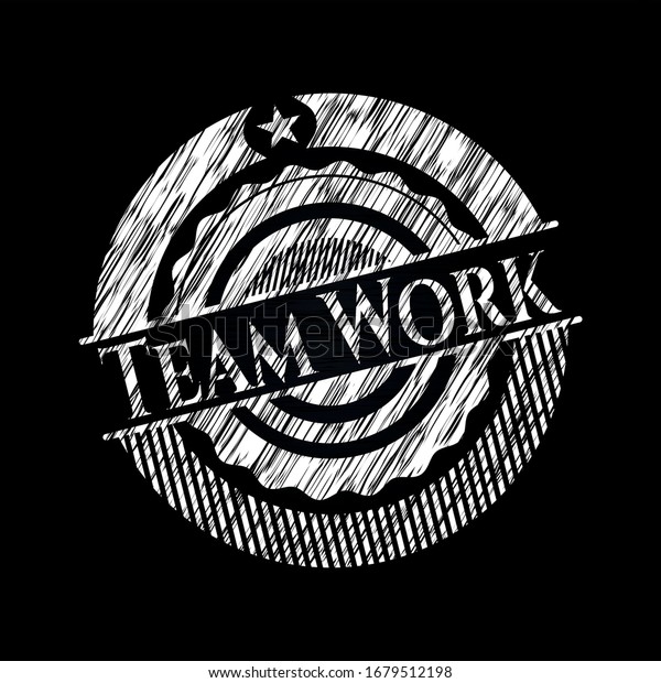 Team Work Written On Chalkboard Vector Stock Vector (Royalty Free ...