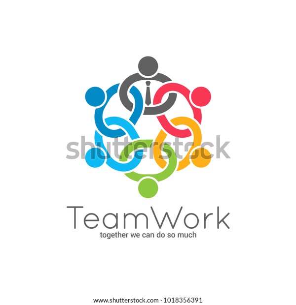 Teamwork Chain Logo Business Team Union Stock Vector (Royalty Free ...
