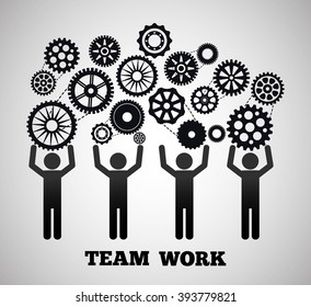 Teamwork Gears Design Stock Vector (Royalty Free) 393779821 | Shutterstock