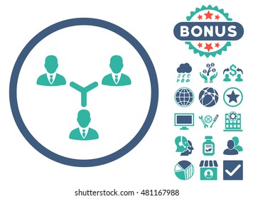 Teamwork Icon Bonus Vector Illustration Style Stock Vector (Royalty ...