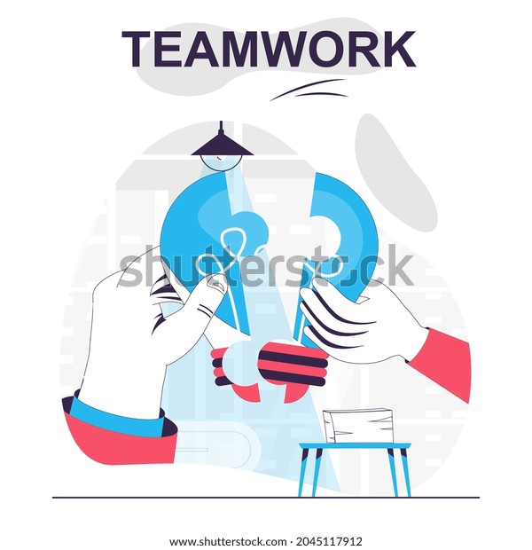 Teamwork Isolated Cartoon Concept Generation New Stock Vector (Royalty Free) 2045117912 ...