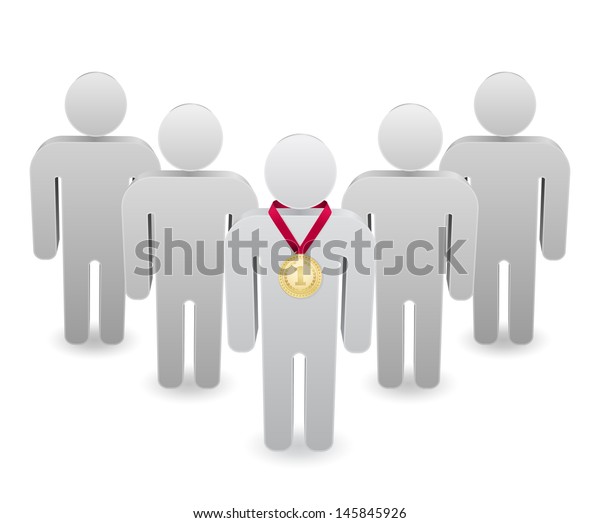 Teamwork Leader Medal Stock Vector (Royalty Free) 145845926 | Shutterstock