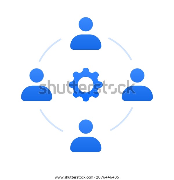 Teamwork Management Business Team Hard Work Stock Vector (Royalty Free ...