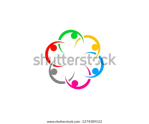 Teamwork Management People Group Logo Stock Vector (Royalty Free ...