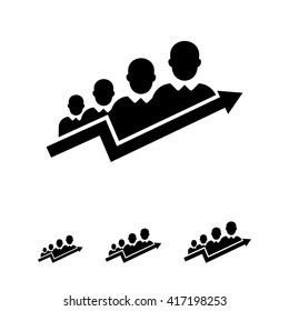 Teamwork Success Concept Icon Stock Vector (Royalty Free) 417198253 ...
