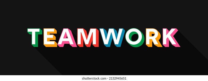 30,619 Teamwork typography Images, Stock Photos & Vectors | Shutterstock