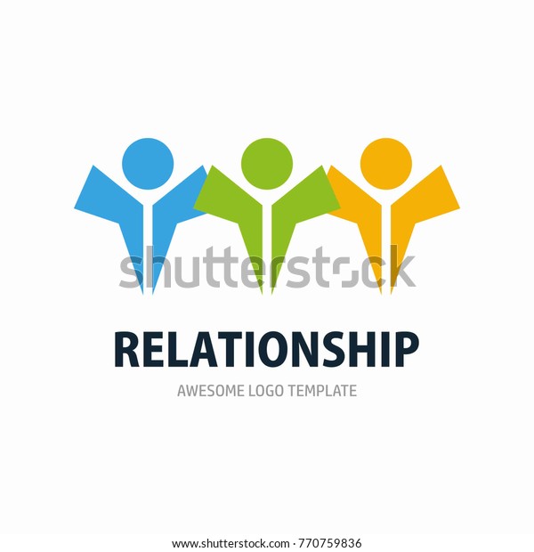 Teamwork Three Friends Image Concept Group Stock Vector (Royalty Free ...