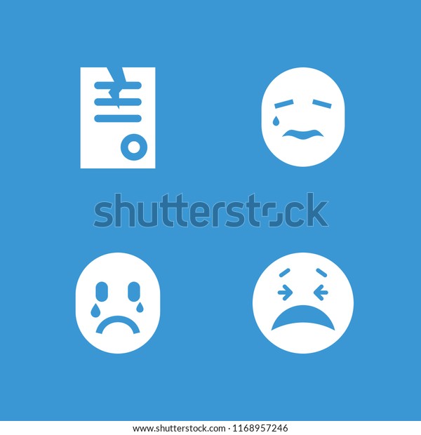 Tear Icon Collection 4 Tear Filled Stock Vector (Royalty Free ...