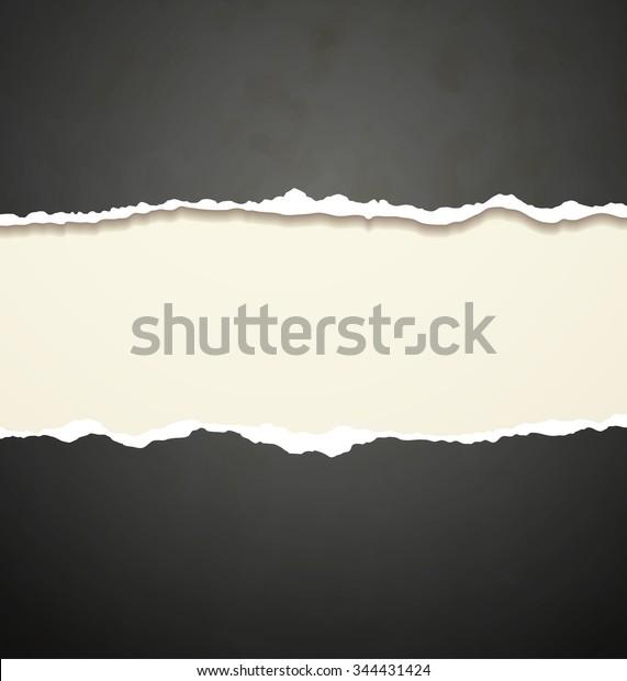 Tear Paper On Abstract Background Stock Vector (Royalty Free) 344431424 ...
