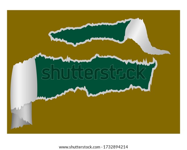 Tear Paper Vector Illustration Various Tasks Stock Vector (Royalty Free ...