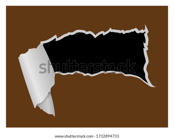 Tear Paper Vector Illustration Various Tasks Stock Vector (Royalty Free ...