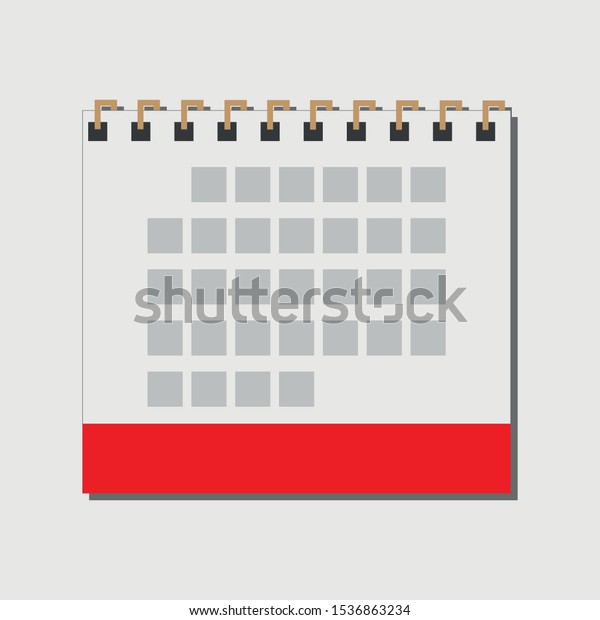 Tearoff Flip Calendar Calendar Writing Notes Stock Vector (Royalty Free ...