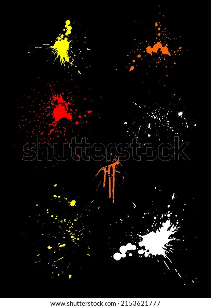 Tears Drop Splash Brush Paint: เวกเตอร์สต็อก (ปลอดค่าลิขสิทธิ์ ...