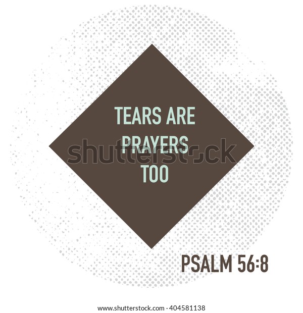 Tears Prayers Bible Verse Stock Vector: vector de stock (libre de ...