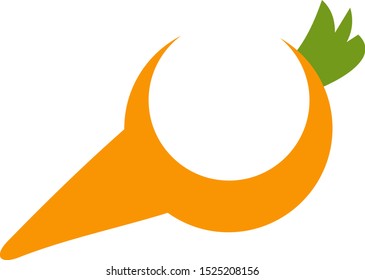 Tech Digital Technoloy Logo Carrot Food Stock Vector (Royalty Free ...