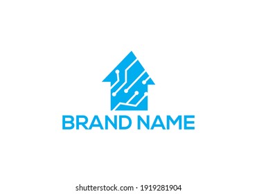 Tech House Logo Design Template Stock Vector (Royalty Free) 1919281904 ...