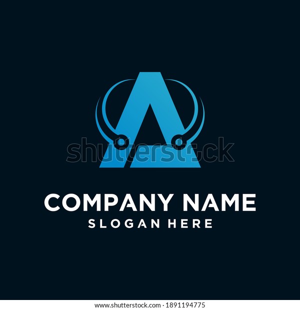 Tech Letter Logo Letter Logo Design Stock Vector (Royalty Free ...
