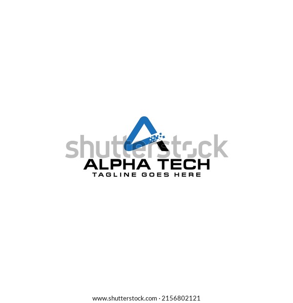 Tech Letter Logo Sign Design Stock Vector (Royalty Free) 2156802121 ...