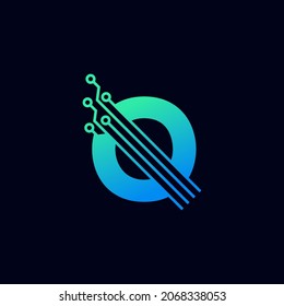 Tech Letter Q Logo Futuristic Vector Stock Vector (Royalty Free ...