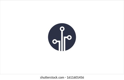 Tech Logo Colourful Technical Symbol Rounded Stock Vector (Royalty Free ...